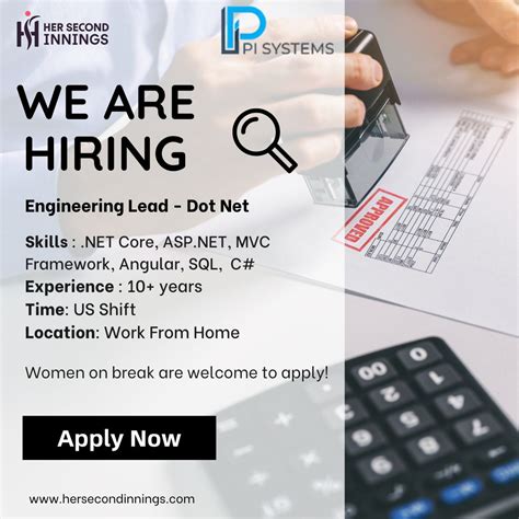 hiring remotejob dotnetdeveloper womenintech her second innings
