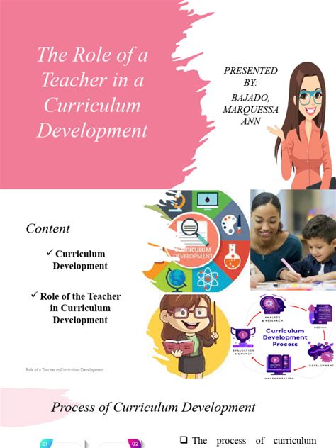 Role Of Teacher In Curriculum Development Pdf Curriculum Teachers
