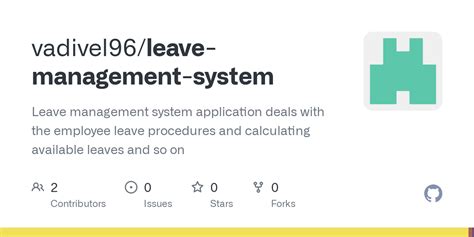 Github Vadivel96leave Management System Leave Management System Github Vadivel96leave Management System Leave Management System