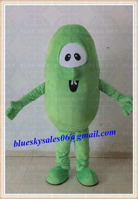 Custom Made Veggie Tales Larry Cucumber Mascot Costume Buy Cucumber