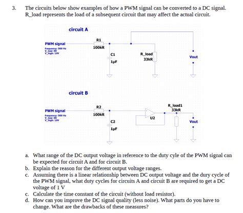 The Circuits Below Show Examples Of How A PWM Chegg