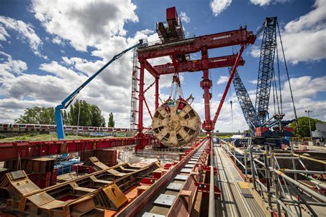 In Pictures Hs2 Tbm Caroline Emerges At Green Park Way