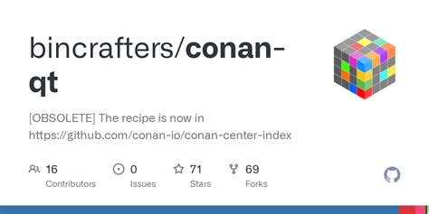 Github Bincraftersconan Qt Obsolete The Recipe Is Now In Conan Ioconan