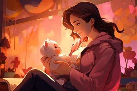 抱着妈妈插画图片 抱着妈妈插画素材 抱着妈妈插画模板 设图网