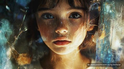 Ai创作图高清女孩壁纸 的小女孩人相 一脸朦胧的小女孩 唯美小女孩 唯美女孩壁纸 穿透性的凝视 艺术气息的女孩 创意人像作品 专注力的脸 梦幻神秘 3d梦幻 小女孩人相 梦幻世界里的姑娘 童真