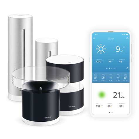 Station météo avec pluviomètre et anémomètre Netatmo