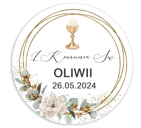 OPŁATEK NA TORT WYDRUK CUKROWY KOMUNIA Cena Opinie Dekoracje tortów i ciast