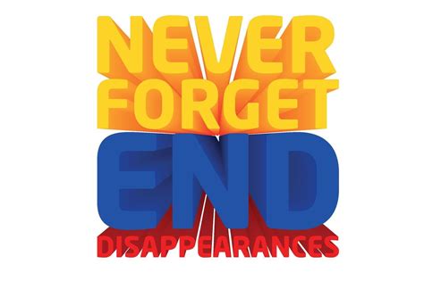 3D Text Design About International Day Of The Disappeared Quotes