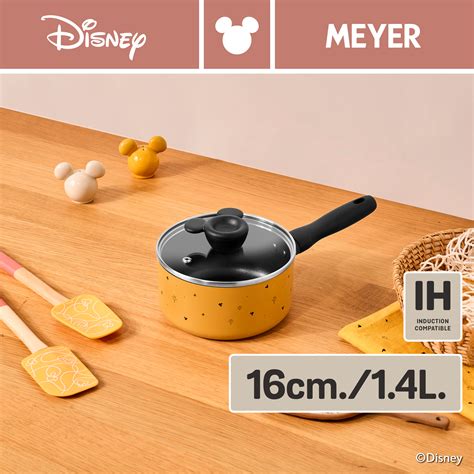 Meyer Disney Earthen หม้อด้ามขนาด 16 ซม 14 ลิตร พร้อมฝา 19140 C