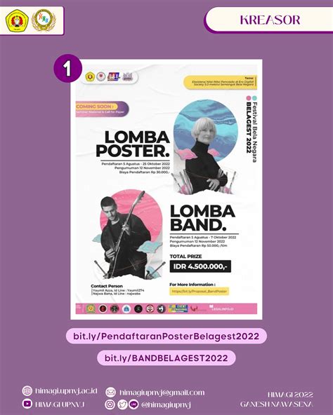 Daftar Info Lomba Gratis Menulis Esay Poster Vlog Video Kti Deadline