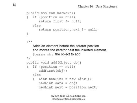Chapter 16 Data Structures 1 ©2000 John Wiley And Sons Inc Horstmann