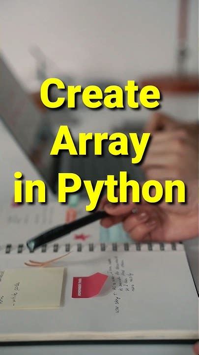 How To Create Arrays In Python Shorts Viralshorts Viralvideo Viral Trending Ytshorts Youtube