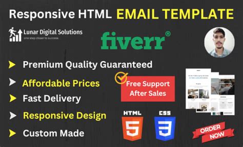 Create Responsive Html Email Template Within 12 Hours By