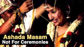 Importance Of Ashada Masam