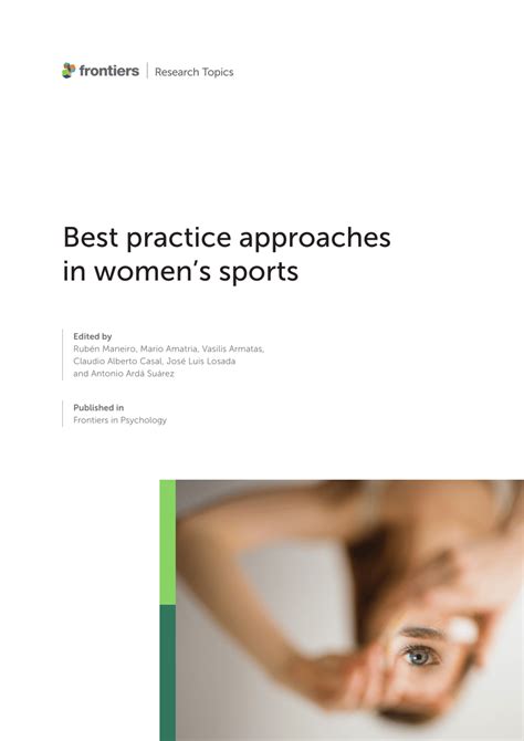 Pdf Best Practice Approaches In Womens Sports