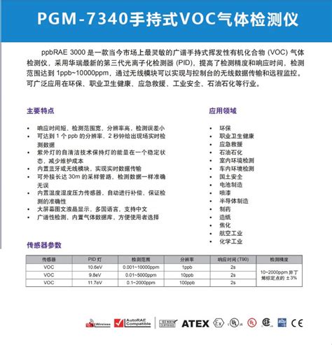 美国华瑞rea便携式有毒有害气体检测仪pgm 7320可燃voc气体检测仪 阿里巴巴