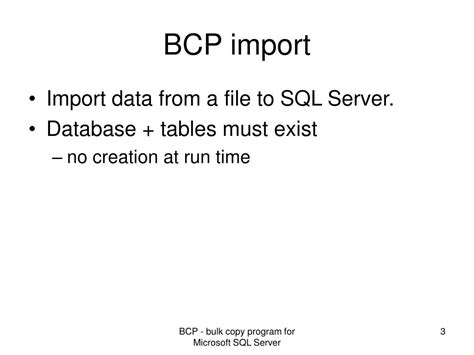 Ppt Bcp Bulk Copy Program Powerpoint Presentation Free Download Id3323249