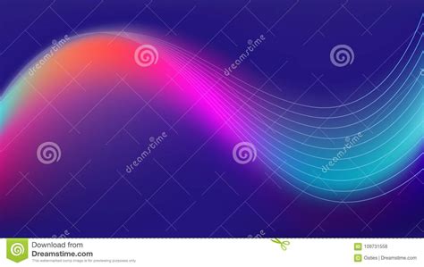 Colorful Sound Waves Are Creating A Dynamic Visual Representation Of Audio Signals Music