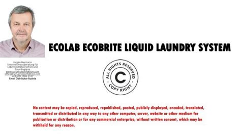 Ecolab Ecobrite Laundry System