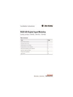 FLEX I O Digital Input Modules Rockwell Flex I O Digital Input Modules Rockwell Pdf PDF4PRO