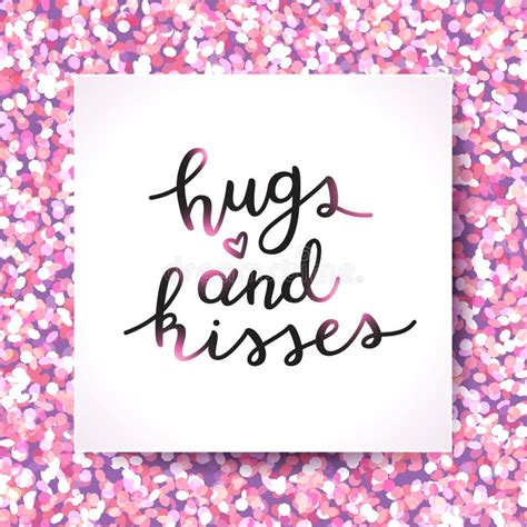 Hugs And Kisses Stock Vector Illustration Of Background 100452528