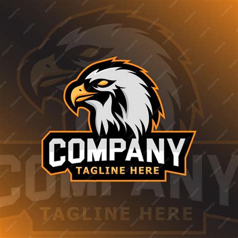 Premium Vector Free Vector E Sports Eagle Mascot Logo Design Template