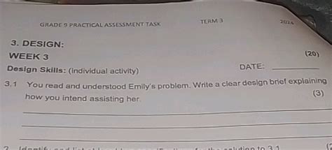 Grade Practical Assessment Task Term Studyx