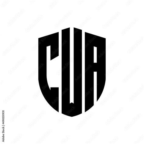 Cwa Letter Logo Design Cwa Modern Letter Logo With Black Background