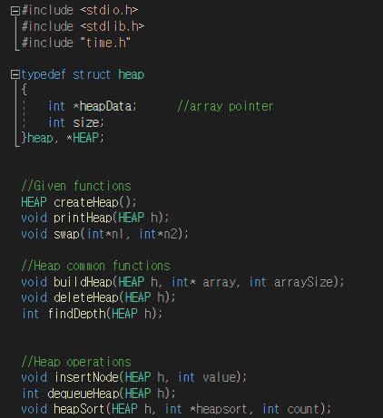 Solved Code By C Language Example Of Heap Header Chegg