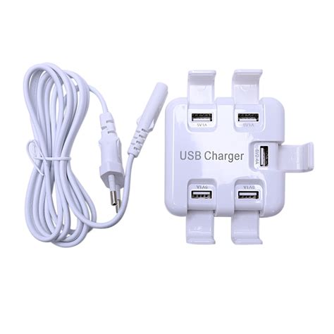Hfes Lu W Port Usb Charger Smart Multi Port Mobile Phone Tablet Charging Station Fast