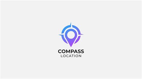Premium Vector Compass Location Icon Vector Logo Design Illustration