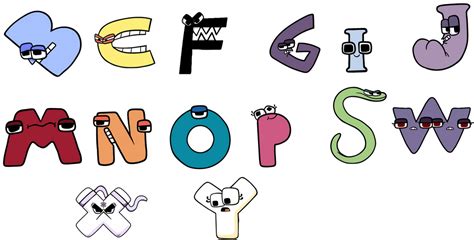 My Favorite Alphabet Lore Characters by ProcyonDenebAnimator on DeviantArt