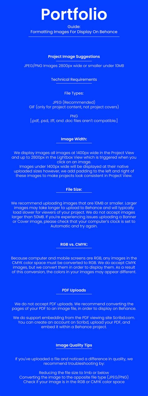 Behance Presentation Image Dimension 2023 Behance