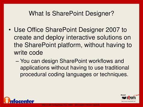 Ppt Creating Business Workflow Using Sharepoint Designer 2007 Powerpoint Presentation Id634631