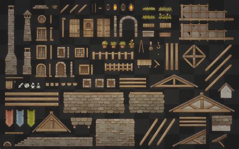 Pixel Art Platformer Village House
