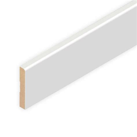 Zocalo Mdf Prepintado Blanco Liso X X Mm Mtl X Varilla MICELI