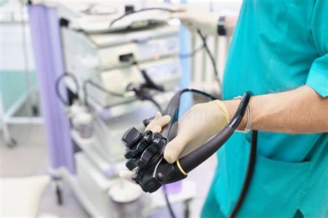 Manipulator Digital Endoscope For Diagnosis Of Stock Image Image Of Hand Electrical 317428885
