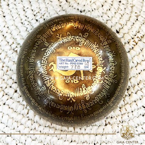 Tibetan Singing Bowl Hand Carved Design Gaia Center Sound Healing Cyprus