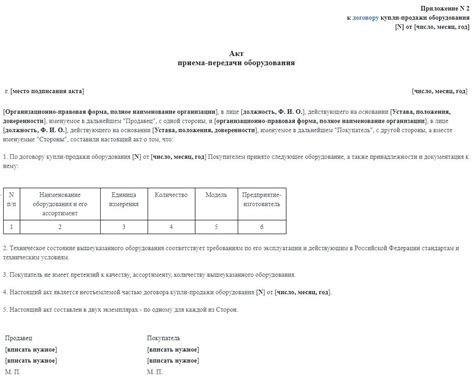 Акт приема передачи образец 2023