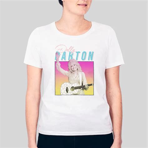 80s Retro Guitarist Dolly Parton Sweatshirt Hotter Tees