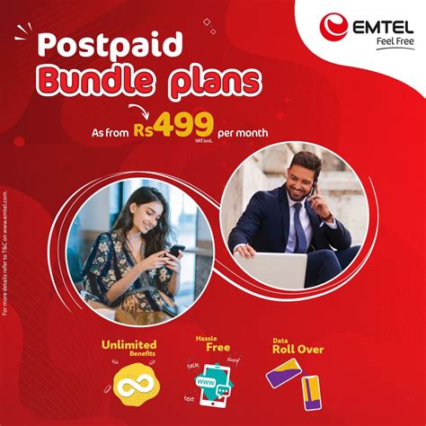 Emtel On Linkedin Emtel Emtelfeelfree Postpaidplan