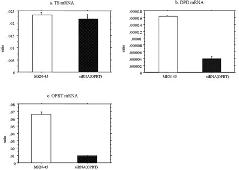 Mrna Expression Levels For Thymidylate Synthase Ts A Download