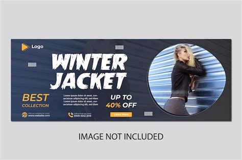 Premium Vector Winter Jacket Social Media Sale Banner Design Template