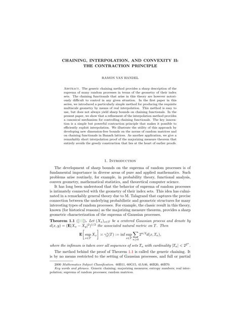Pdf Chaining Interpolation And Convexity Ii Rvanintpartii161031