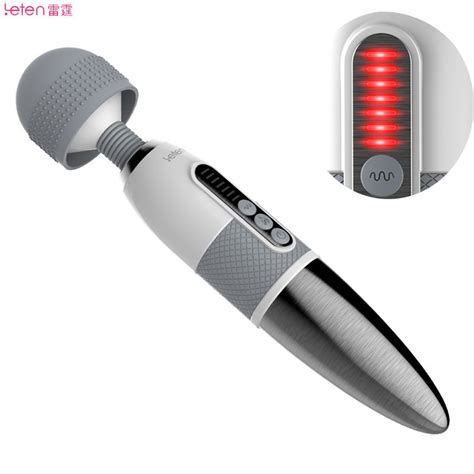 Leten Second Generation 10 Speed Led Light Vibrator Powerful Big Head