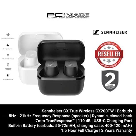 SENNHEISER CX TRUE WIRELESS CX200TW1 EARBUDS | PC Image