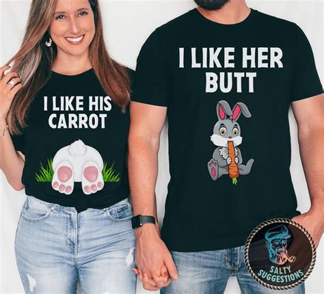 Couples Easter T Shirts Funny Easter Group Shirts His And Her Easter
