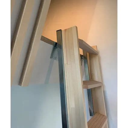 Échelle de Mezzanine Sogem bois non traité pin et hêtre 8 marches