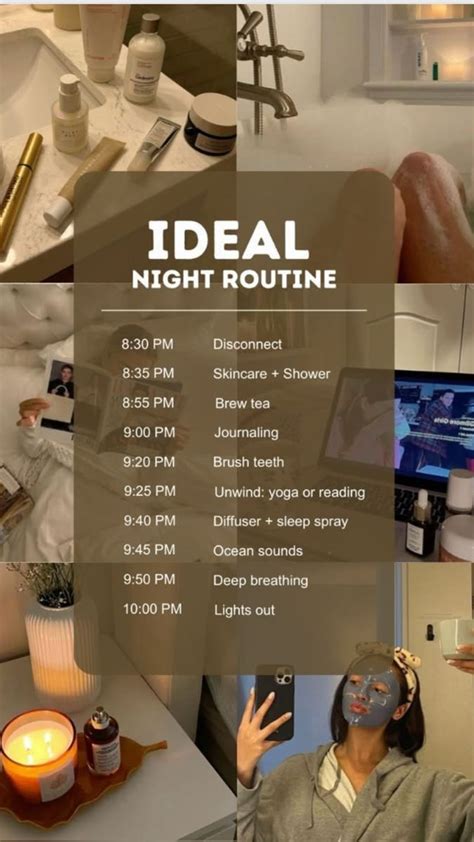 La Routine Du Soir Night Routine Aesthetic For Teens Ideal Night