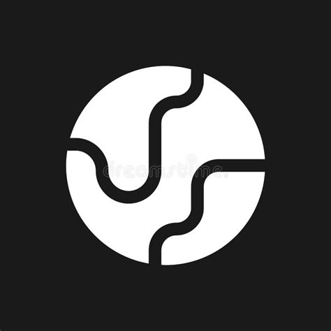 Earth Planet Dark Mode Glyph Ui Icon Stock Vector Illustration Of Earth Silhouette 264328551